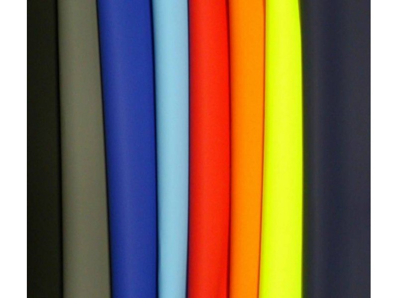 Reflective orange fabric with fluorescent effect 1 m FABRAVA