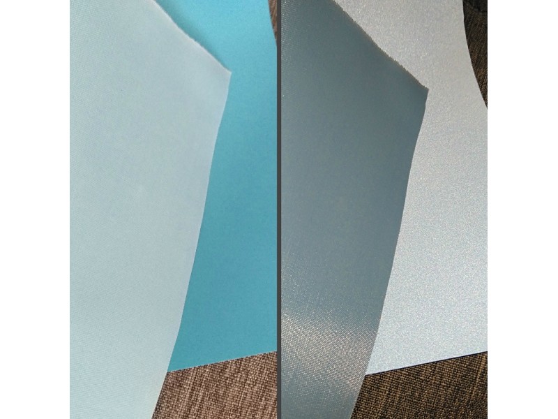 Sky blue reflective fabric 1 m