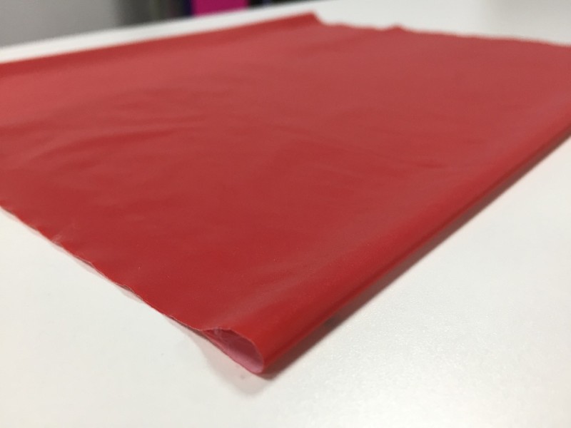 Reflective rainbow fabric red 1 m