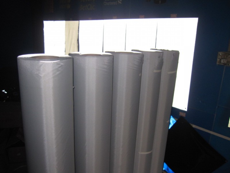 100 % Reflective polyester fabric in a roll 50 SQ.M.