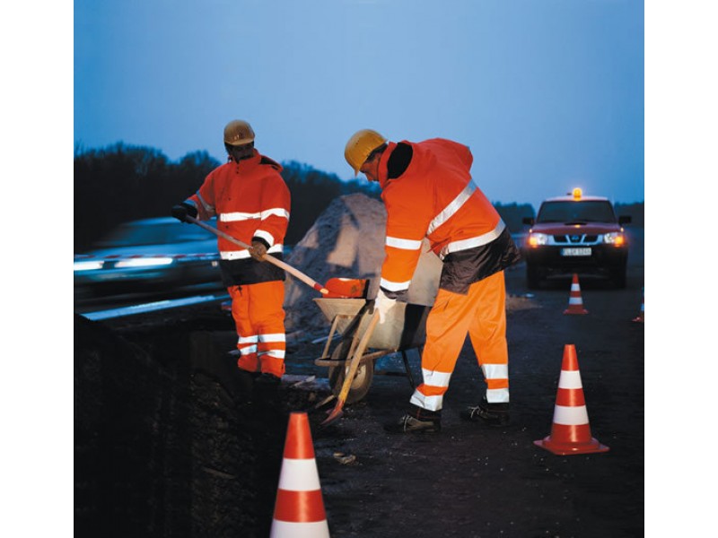 Red fluorescent reflective fabric 1 m