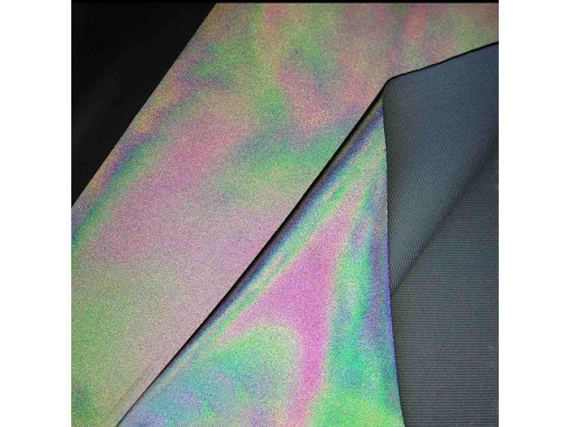 Rainbow Reflective Fabric 1 m